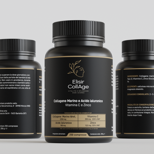 Designs | Elisir CollAge - Peel Back - Multi Lingual - Label Creation ...