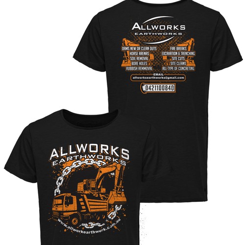 Design a tough and mean designs for excavation company | T-shirt contest