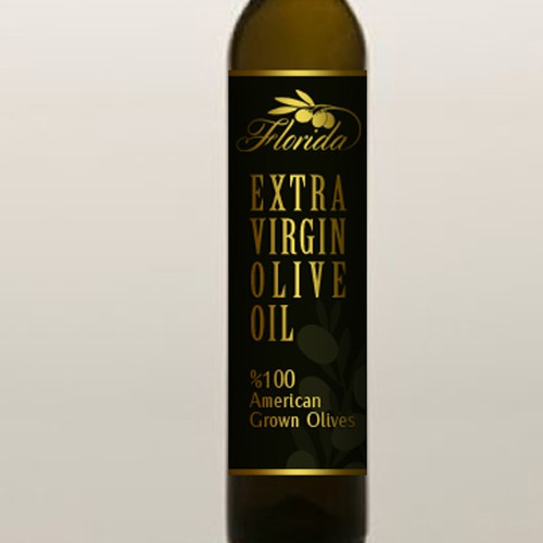 Olive Oil Bottle Label | Product label contest