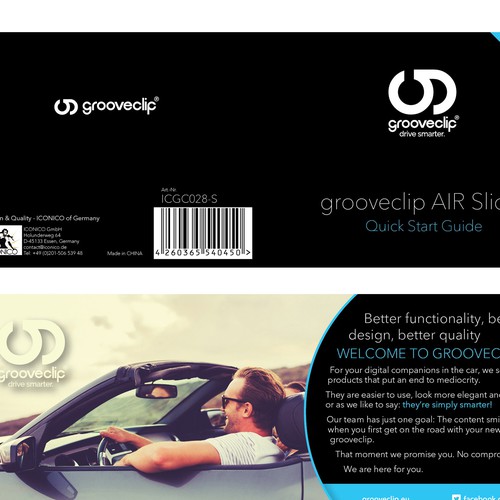 Create an elegant Packaging Insert Booklet for grooveclip®'s best ...