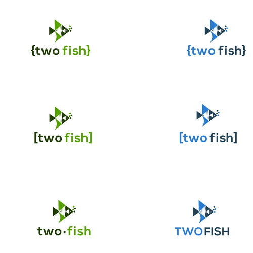 Designs | Logo and Brand Guideline for "Two Fish" Software House | Logo ...