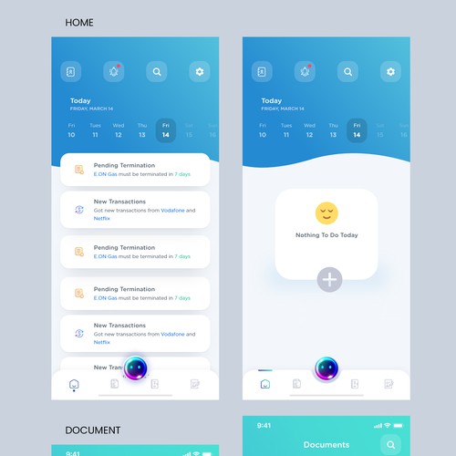 Designs | Modern and minimalistic app design for a personal life ...