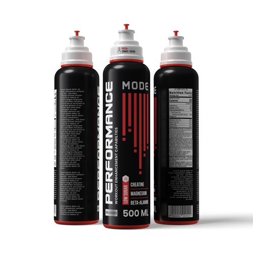 Designs | Performance Drink | Product label contest