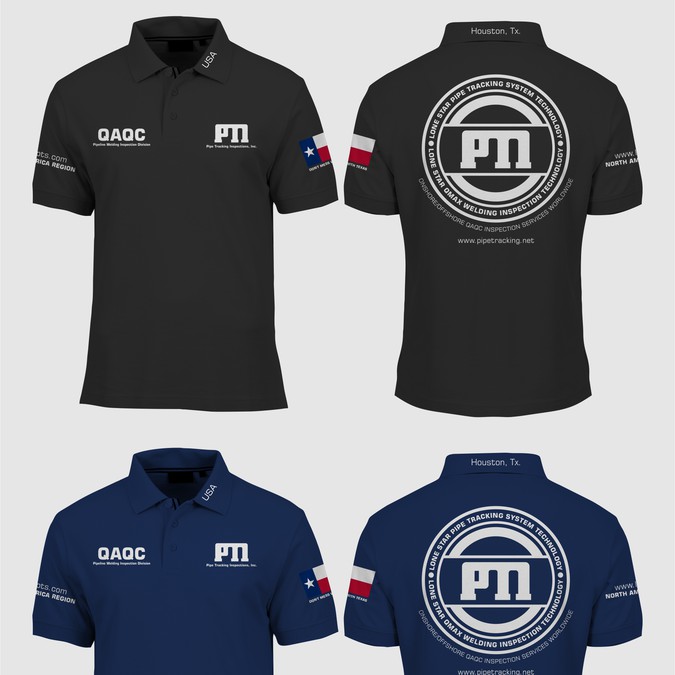 Polo shirt with cool design on the back | Clothing or apparel contest