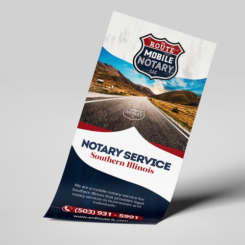 Rustic professional mobile notary design | Postcard, flyer or print contest
