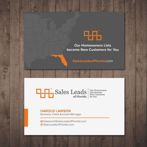 SalesLeadsofFlorida.com business card design needed | Business card contest