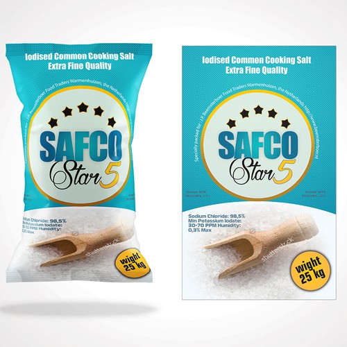 Create a new SALT-packaging design for the West African market ...