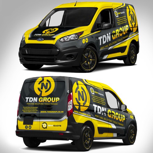 Vehicle Graphics for Ford Transit Connect | Voertuigwrap ontwerpwedstrijd