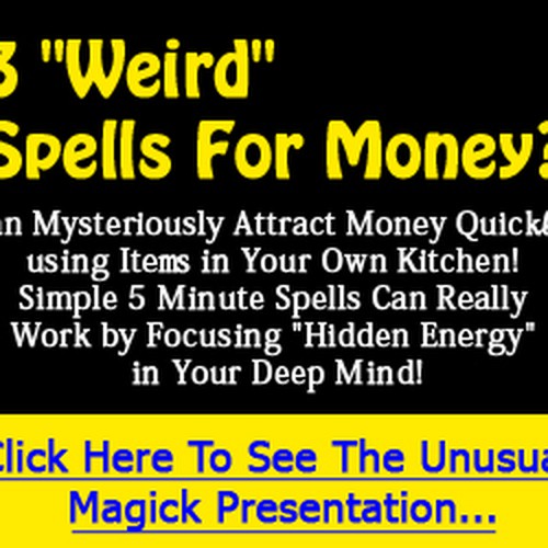 Designs | Changed! "Weird" Banner Design Needed For Odd Website ...