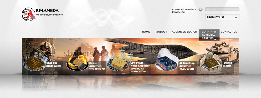 High Tech (RF Components manufacture) banners for Defense Aerospace ...