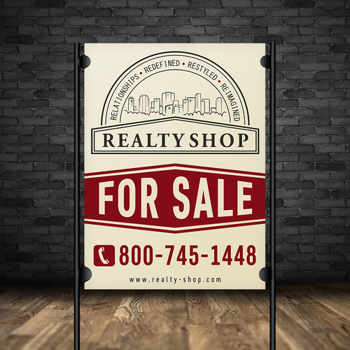 Savy Realtestate firm needs a creative and stand out sign! | Signage ...