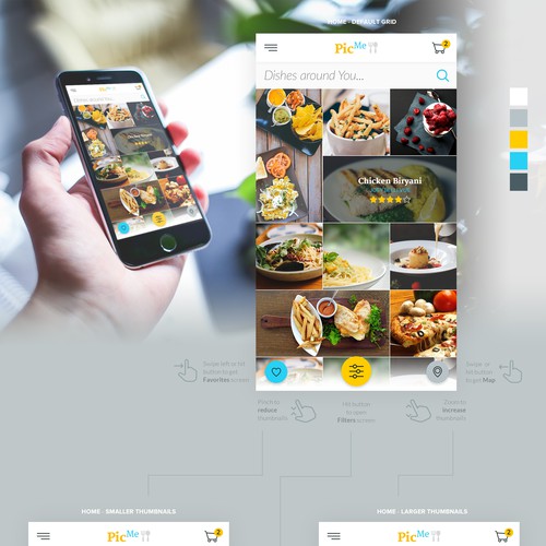 Design a **BEAUTIFUL** mobile app for PicMe | App design contest