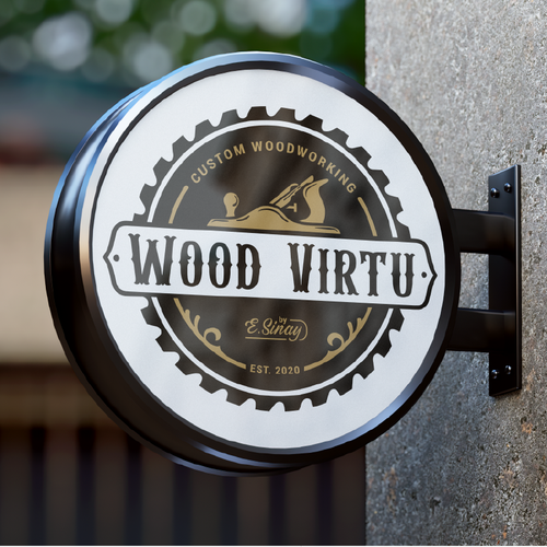 Designs | design a custom modern woodworking logo | Logo design contest
