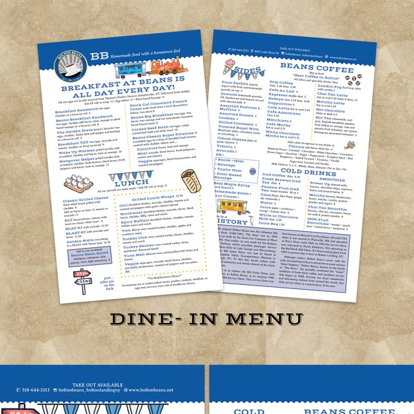 Paper plate restaurant menu redesign! | Menu contest | 99designs