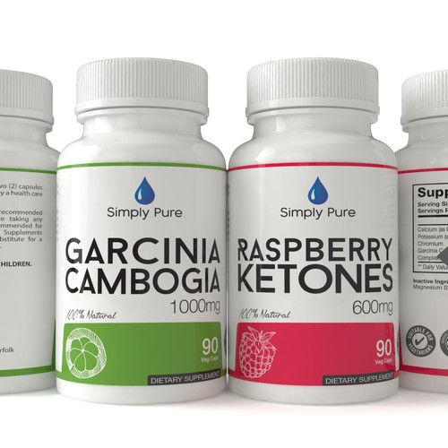 Create a clean and pure label design for our range of dietary ...