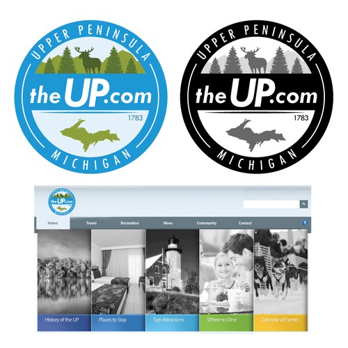 Logo needed for Upper Peninsula (Michigan) travel-social network website | Logo design contest