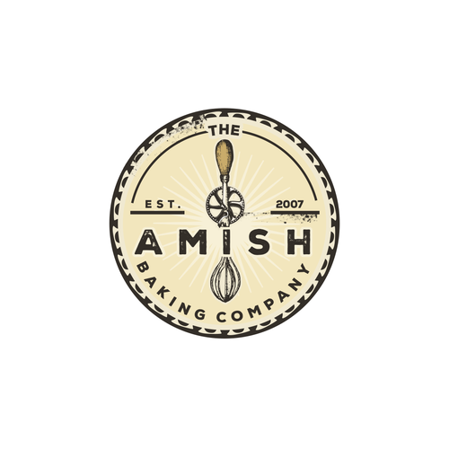 Create a classic, solid, rustic-farmhouse type of logo for The Amish ...