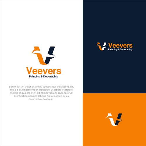 Designs | Veevers Painting and decorating, incorporating VPD into logo ...