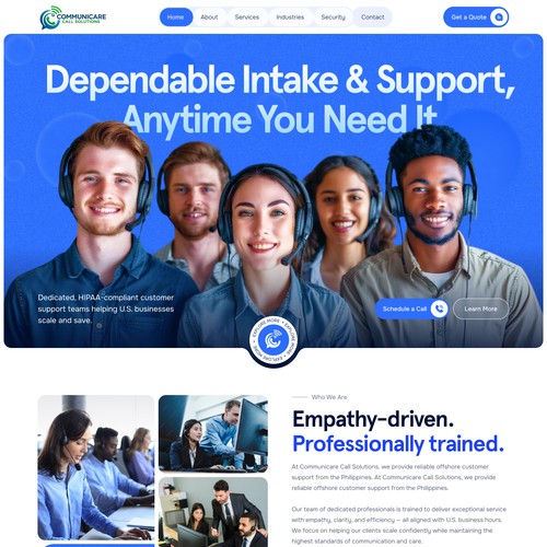 Designs | Communicare Website Design | Web page design contest
