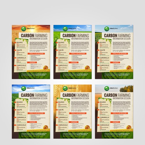 Create a professional invite/flyer for upcoming rural information ...