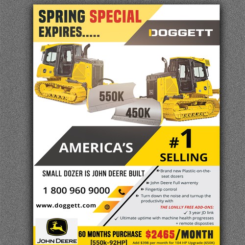 Easy Flyer -- Special Sale on Bulldozers | Postcard, flyer or print contest