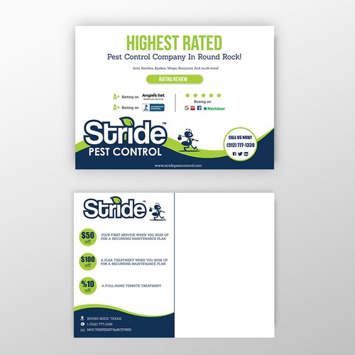 Create a clean & compelling mailer for a pest control company ...