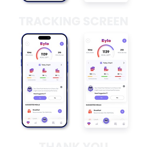 Designs | We need screens with a strong identity for a Fitness and ...