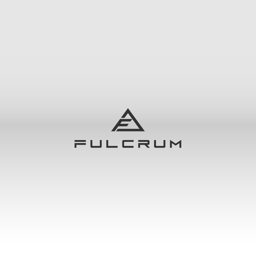 Create a logo with a promonent Silver "fulcrum ie. triangle" with an ...