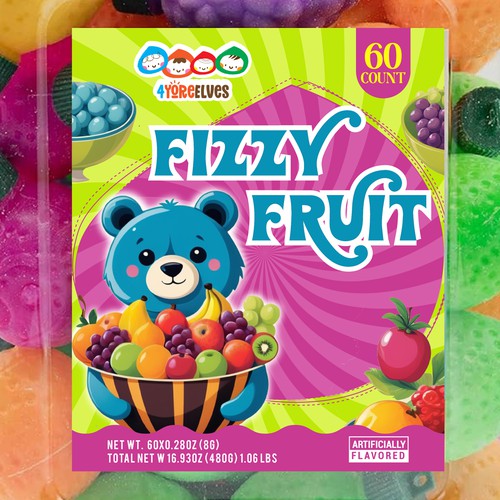 Designs | Fun, Vibrant Candy Label Design | Product packaging contest