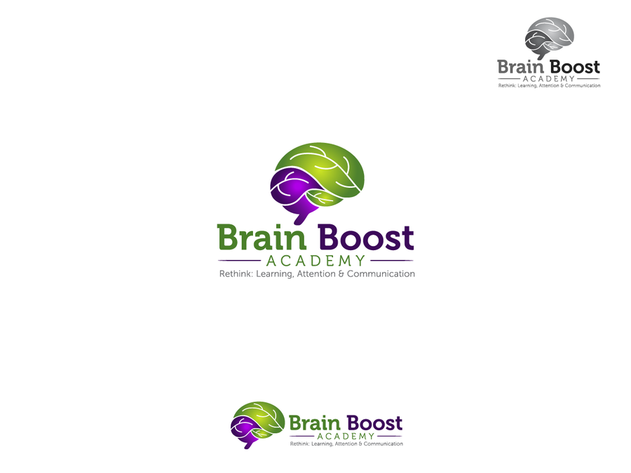 LOGO: BRAIN BOOST ACADEMY-- WARM & PROFESSIONAL BRAIN LOGO | Logo ...