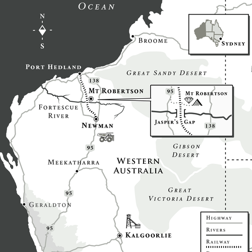 Gibson Desert Map