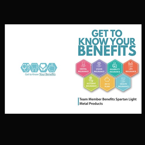 Design of front and back cover for employee benefits booklet | Book ...