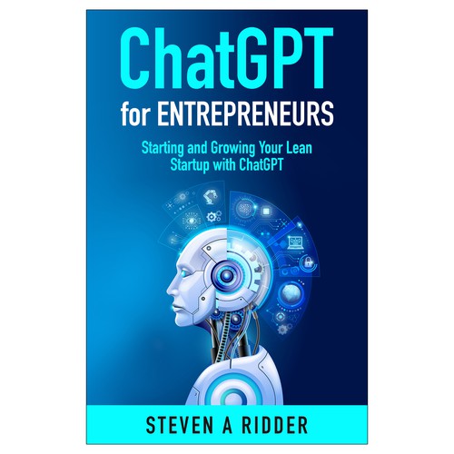 Designs | ChatGPT book cover for startups | Book cover contest