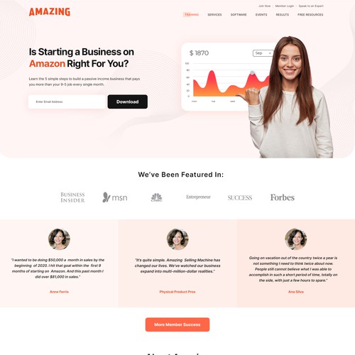 Designs | Amazing.com Homepage Redesign | Web page design contest