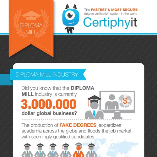 Designs | Degree Verification Infographic / Format: 8.5"x11" single or ...