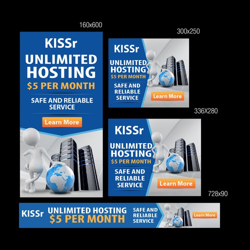 Create banner ads for an honest web hosting company | Banner ad contest