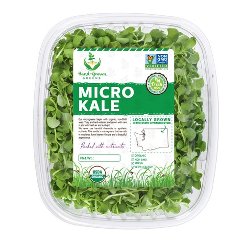 Help us sell our healthy & locally-grown microgreens! | Product label ...