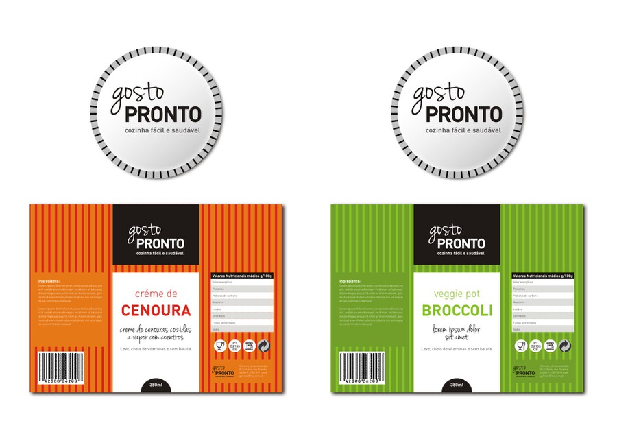 lighthearted, eyecatching labels for fresh, healthy convenience foods ...
