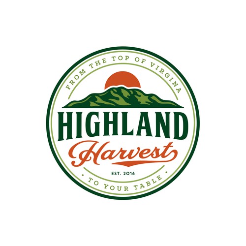 Highland Harvest- Logo and branding for artisanal farm on-line shopping ...