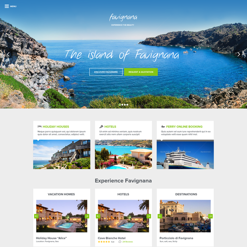 Designs | Make our customers dream their holiday! Website for a ...
