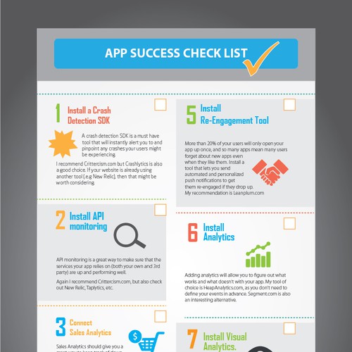 Create visually stunning Checklist. | Other business or advertising contest