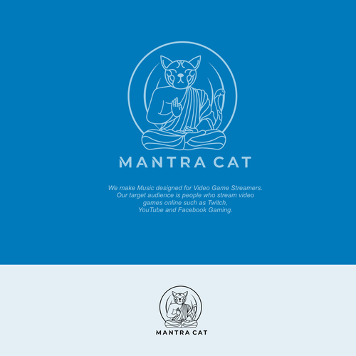 Designs | Mantra Cat // Music for Streamers | Logo design contest