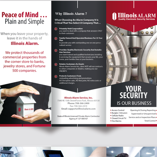 Trifold brochure for the security indusrtry | Brochure contest