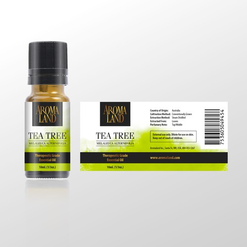 Fresh New Design for Essential Oils | Product label contest