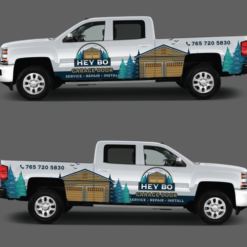 Designs | Garage Door Vehicle Wrap | Car, truck or van wrap contest