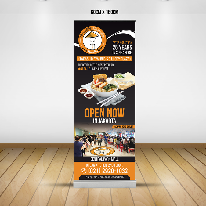 X Banner for New Opening Restaurant | concurso Sinalização