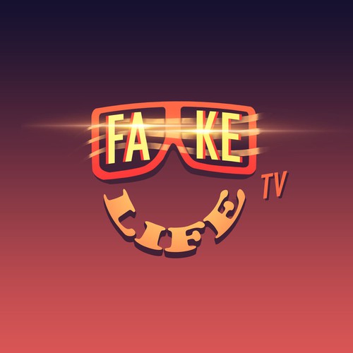 Fake Life - TV Show Logo Illustration | Illustration or graphics contest