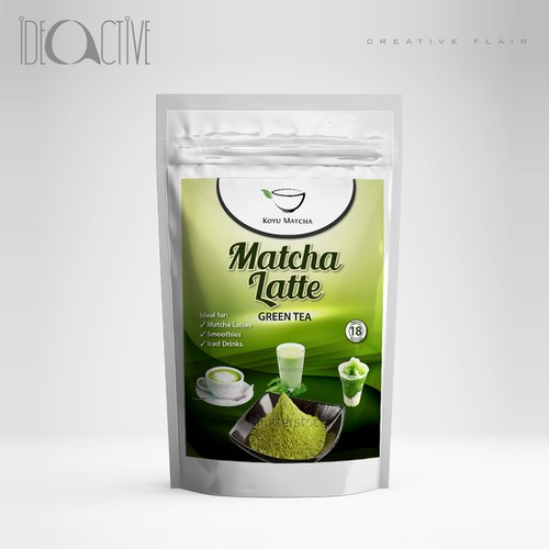 Create matcha green tea latte packaging for the UKs top retailers ...
