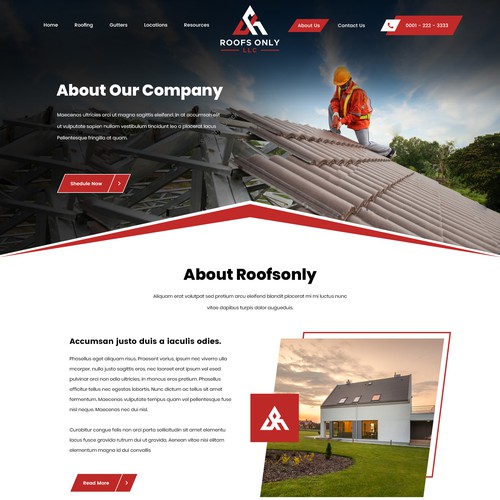 Designs | POWERful Strong Roofing Site | Web page design contest