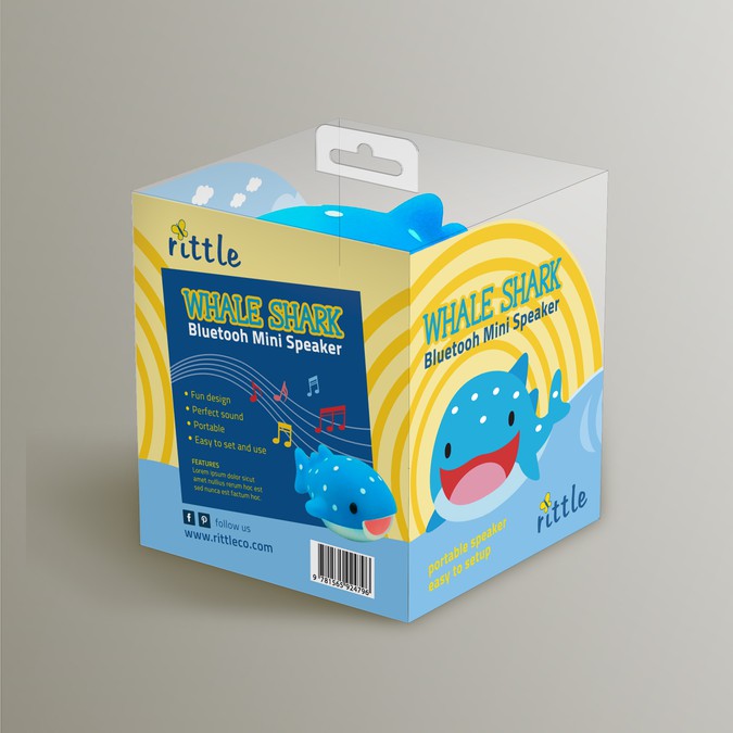 Design a Fun and Cute Mini-Speaker Package for Children's Company ...